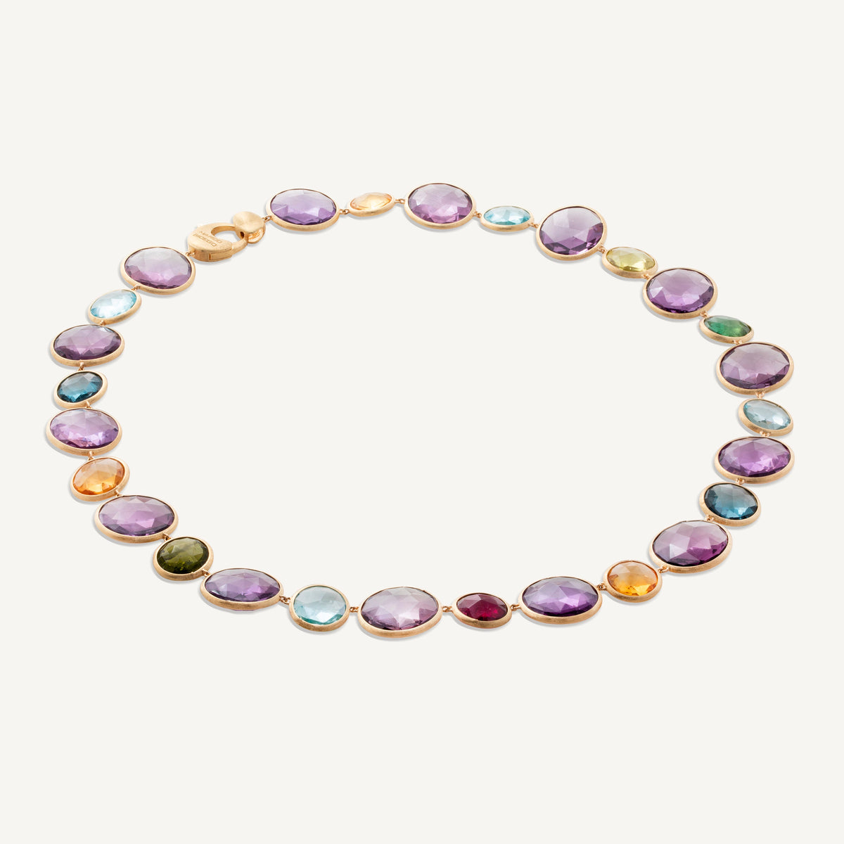 18K Yellow Gold Graduated Collar featuring Amethyst – Marco Bicego
