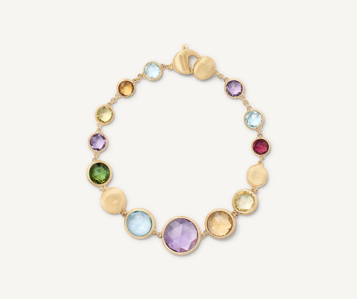 18K Yellow Gold Bracelet with Graduated Gemstones – Marco Bicego