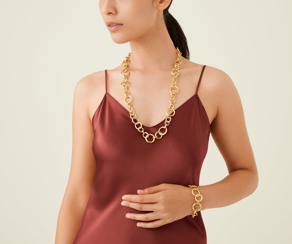 18K Yellow Gold Convertible Link Necklace – Marco Bicego