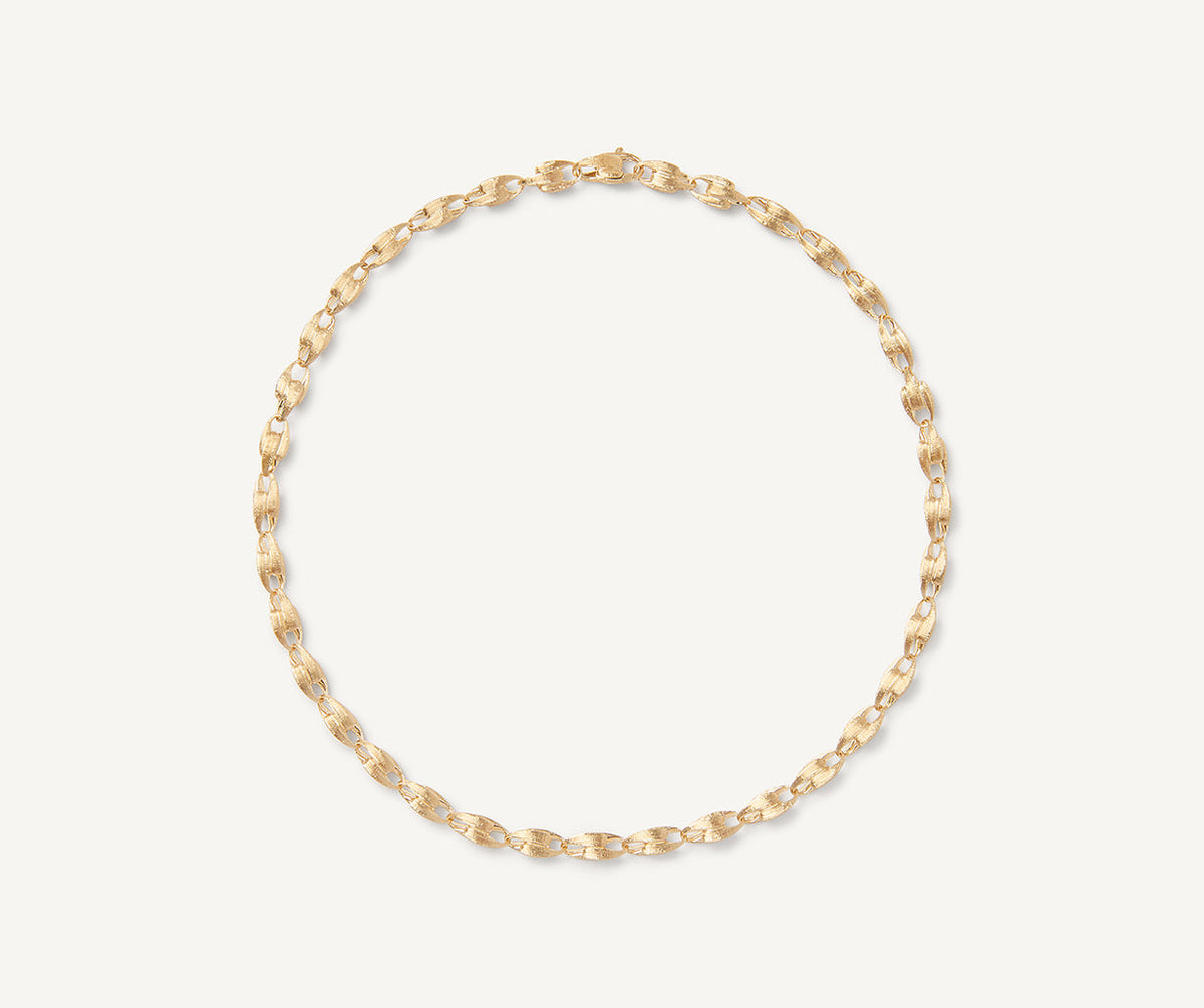 18K Yellow Gold Small Link Necklace, 17.75" – Marco Bicego