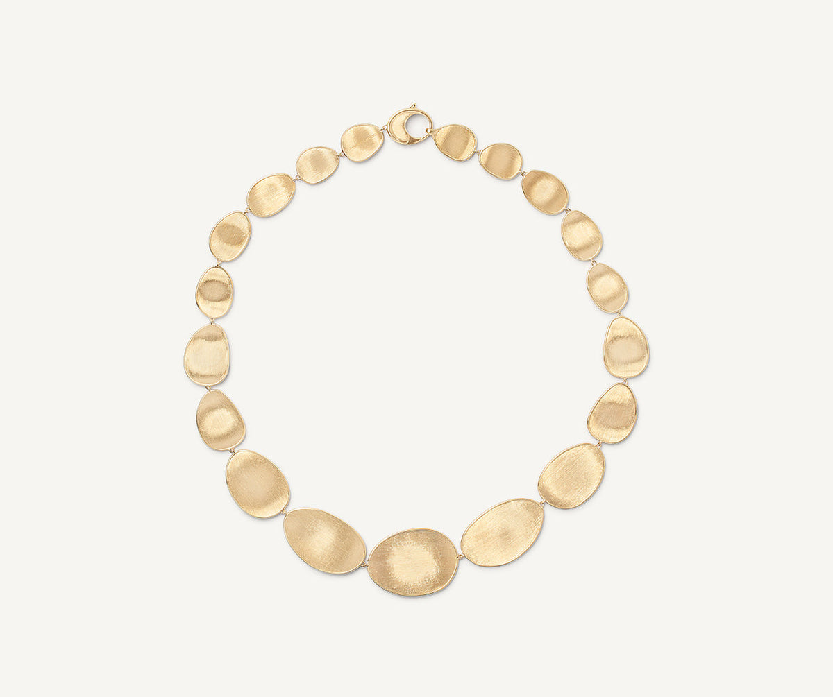 18K Yellow Gold Petal Graduated Petal Necklace, 18" – Marco Bicego